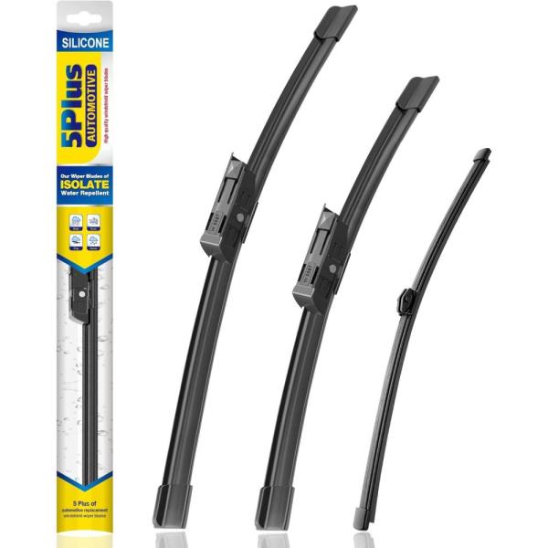 Automotive Windshield Front and Rear Wiper Blades - 5 PLUS WIPER